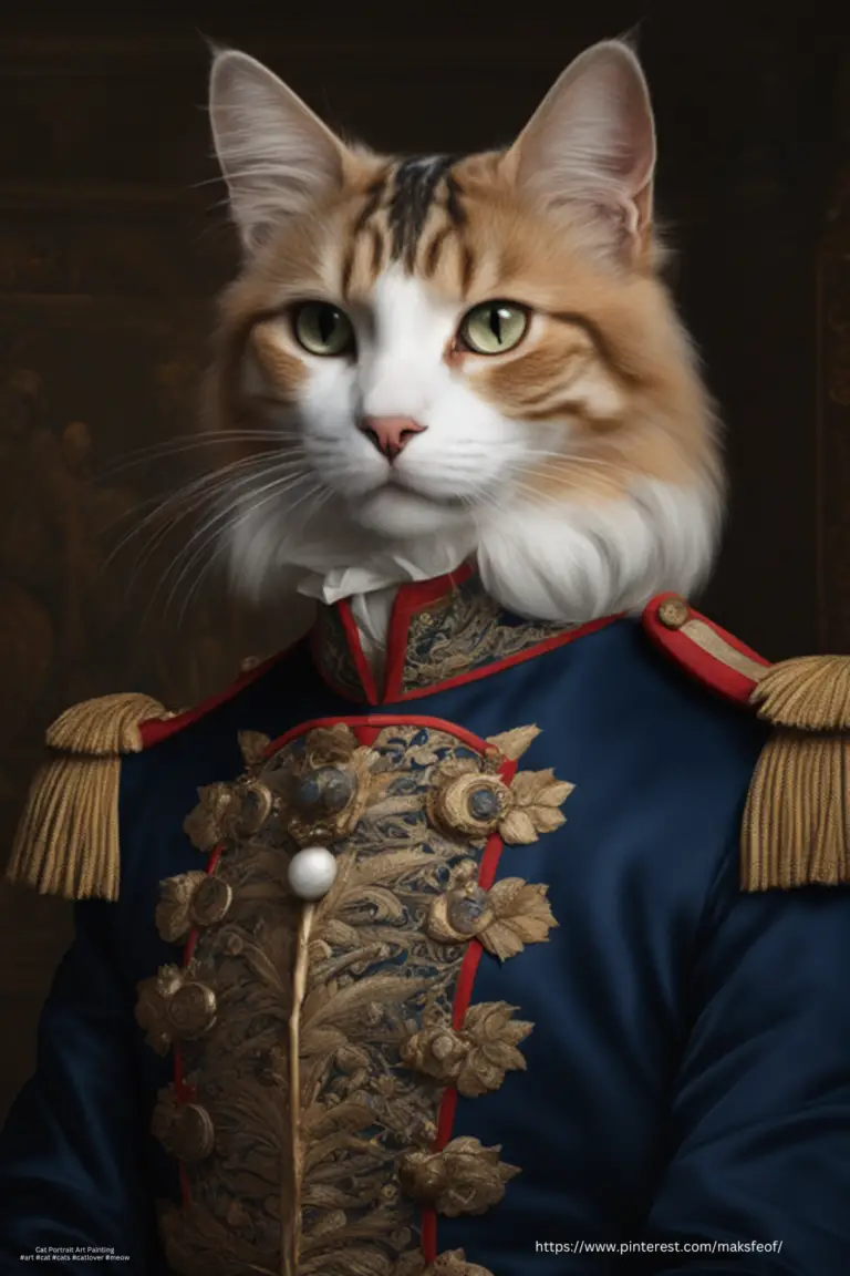 Custom Cat Portrait Fun – High-Quality Pet Portrait Painting from Photo ...